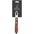 Amazon.com: Viski Channel Knife, Cocktail Garnish Citrus Zester, Walnut Wood & Stainless Steel ...