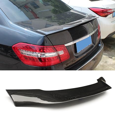 Amazon.com: Fandixin W212 Spoiler, Carbon Fiber R Style Rear Trunk Deck ...