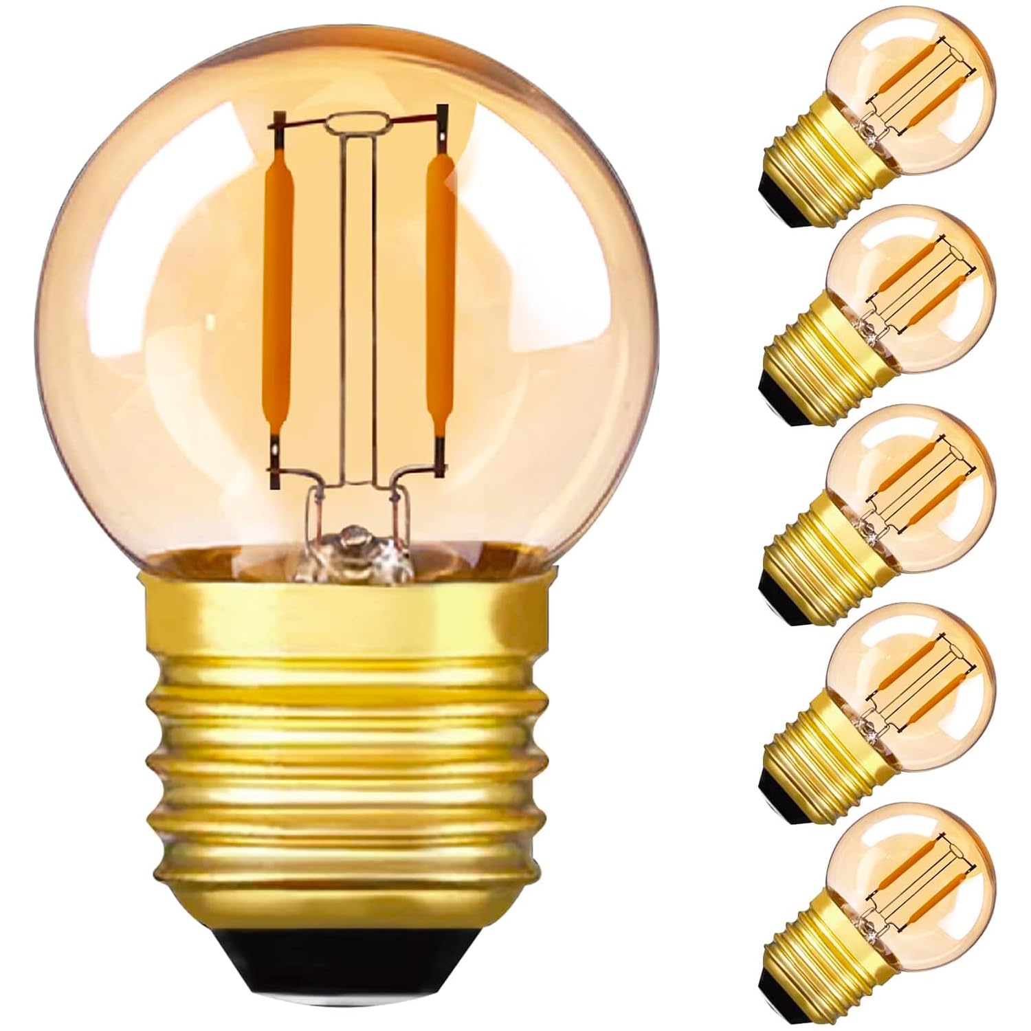 Mua 1W LED Bulb, E26 G40, Mini Ball Shape Decorative Bulb, Filament ...