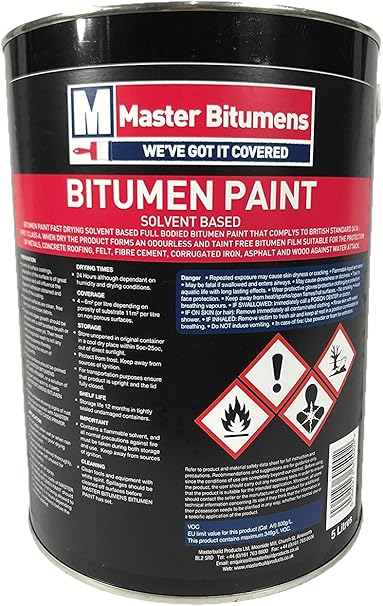 5 Litre Black Bitumen Paint: Amazon.co.uk: DIY & Tools