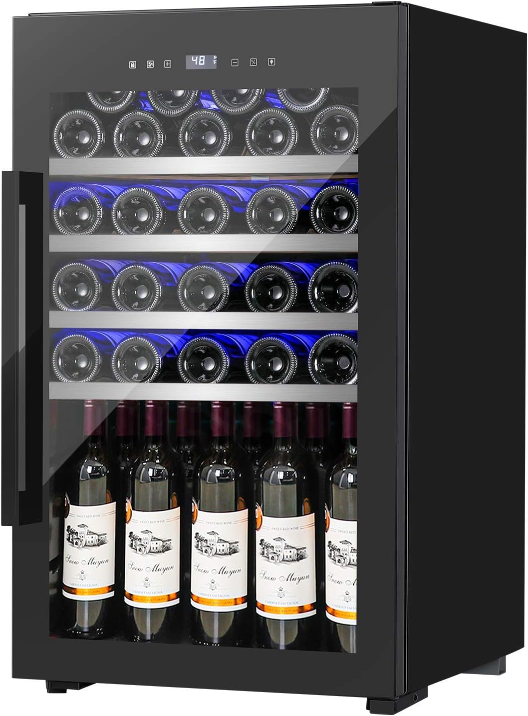 Amazon.com: FANCOOL 20 Inch Wine Cooler 63 Bottle Compressor Wine ...