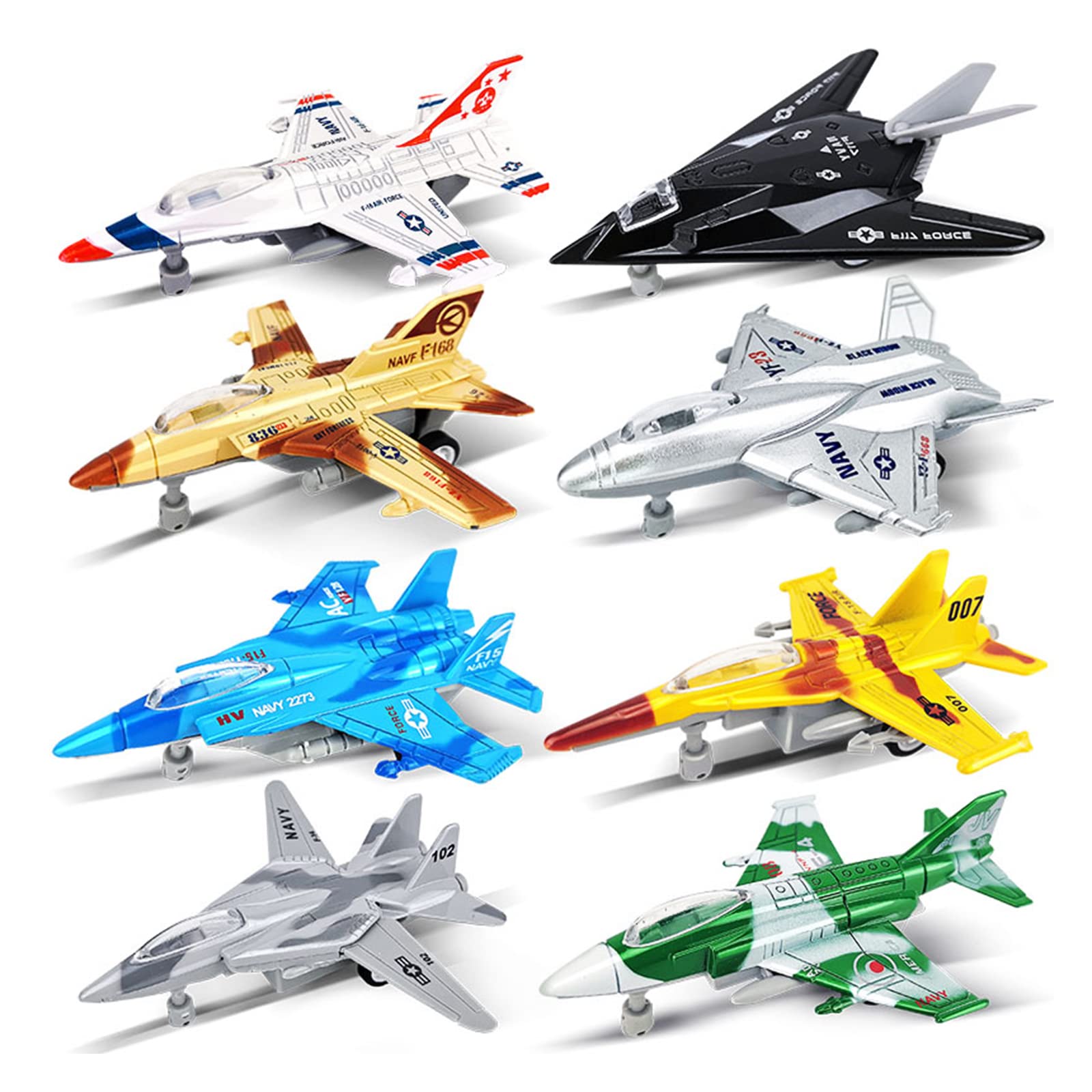 OTONOPI Fighter Jet Toy Model Airplane Playset Aircraft Plane Military ...