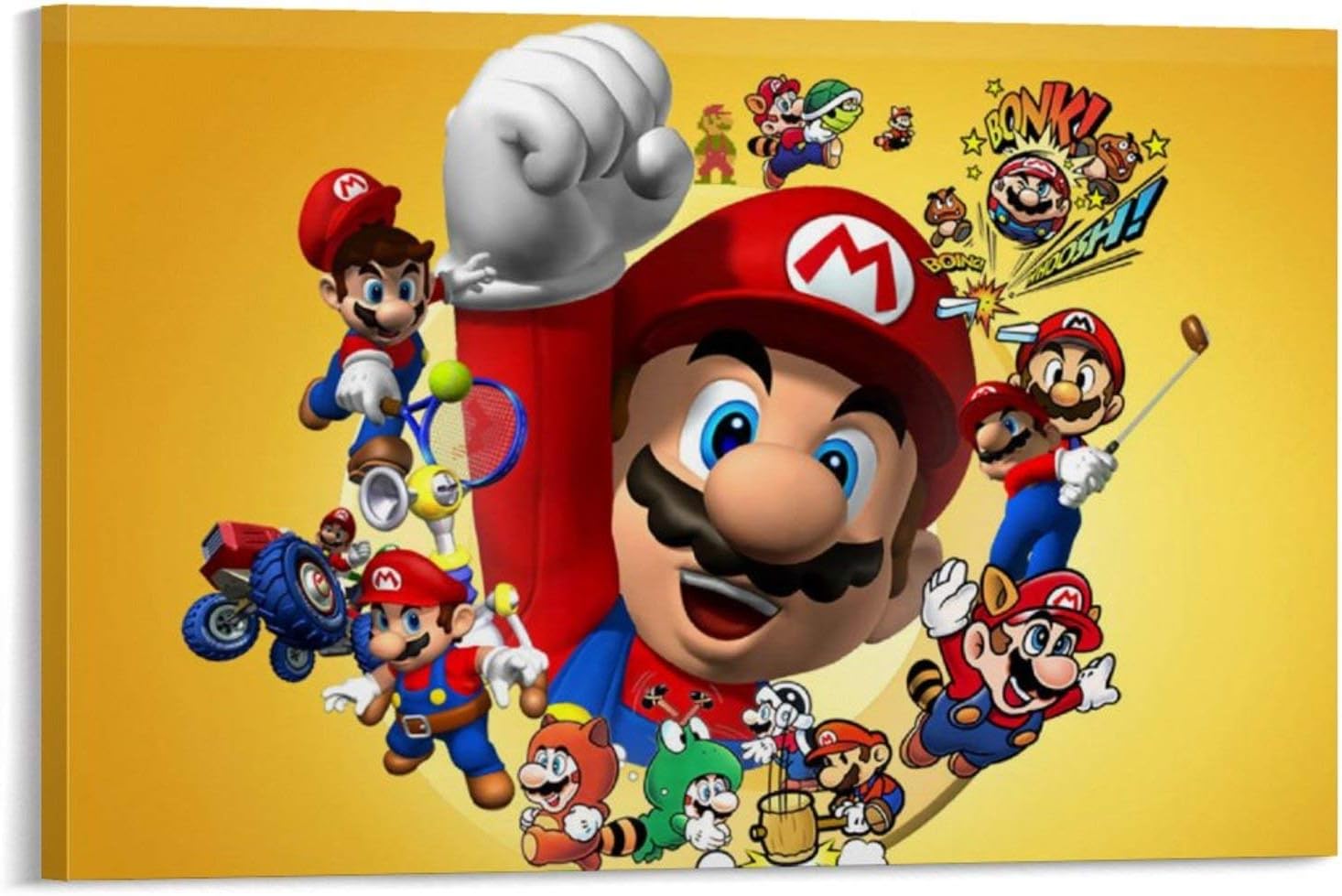 NUOMANAN Super Mario Avatar Comic Póster abstracto, póster abstracto ...