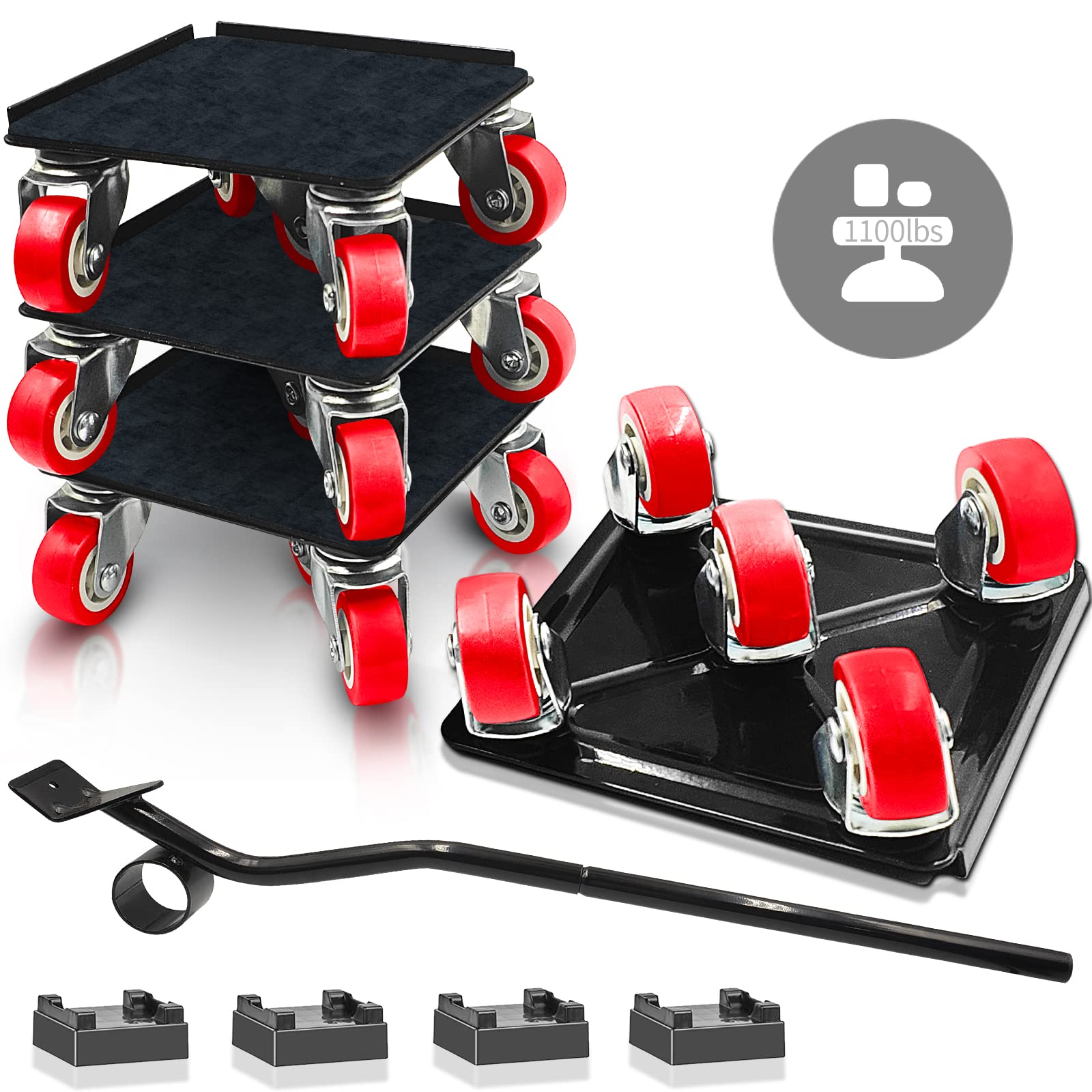 Mua 5 Wheel Furniture Dolly, 1100lbs Moving Dollies with 5 Wheels, 360 ...