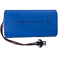 Amazon.com: 3.7V 3000mAh ICR18650 Rechargeable Battery Pack with SM 2P Plug : Health & Household