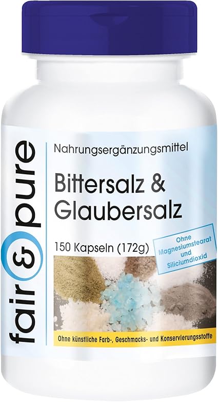 Bittersalz & Glaubersalz - Magnesiumsulfat und Natriumsulfat - vegan ...