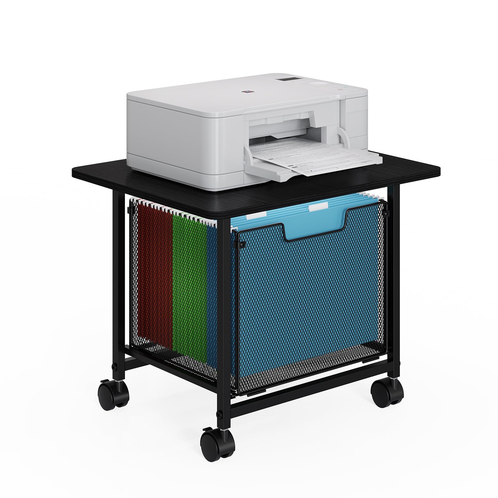 Rolling File Cabinet Cart for Letter Size,Filing Cabinet for Home ...