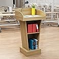 Amazon.com: Classroom Church Lectern Podium Stands - Heavy Duty Natural ...