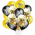 Amazon.com: AMZPTBOY 70th Birthday Party Balloons 12 Inch 70 Year Old ...