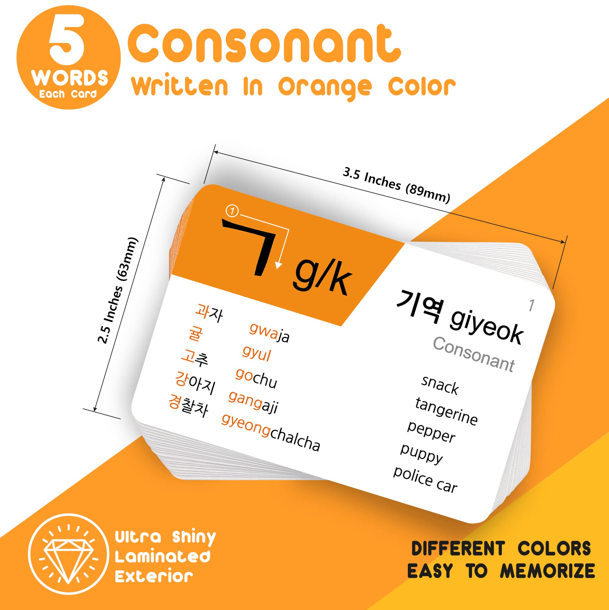 Mua Wisdom Flashcard Learn Korean Alphabet Flash Cards – 41 Pcs Set ...