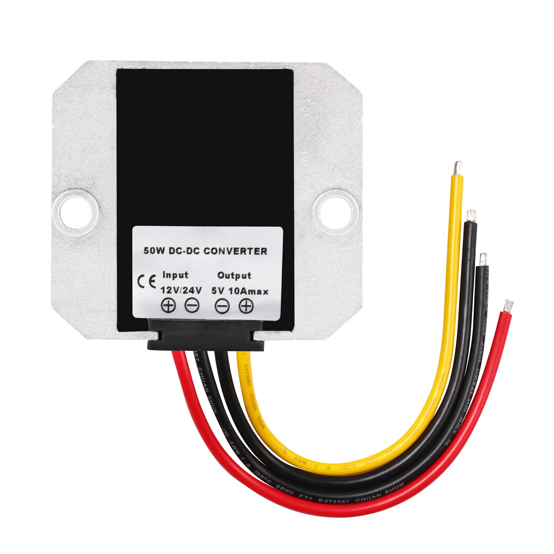 MGGi DC/DC 12V 24V To 5V 10A 50W Voltage Reducer Converter Regulator ...