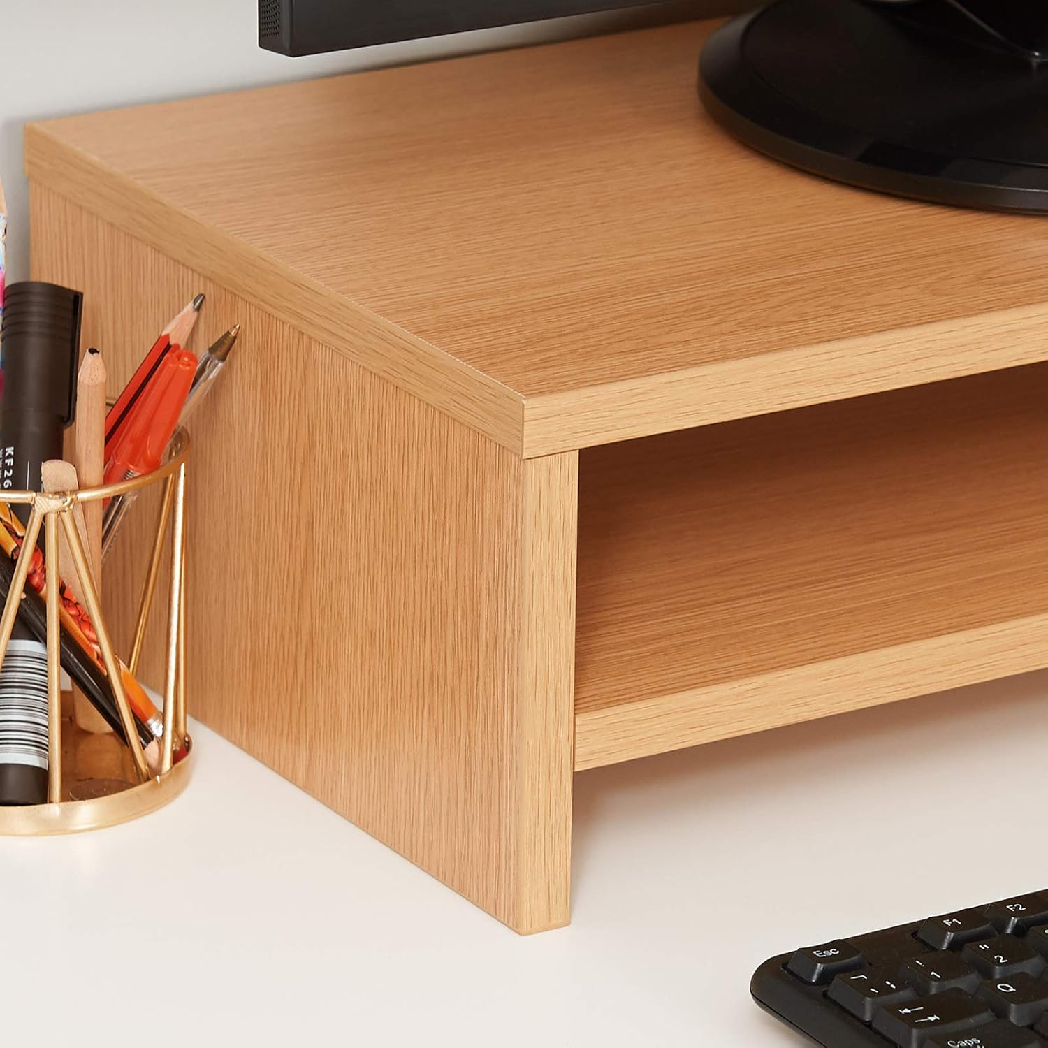 Arredamento Vari Colori Hartleys Rialzo per Monitor Effetto Legno a 2 ...