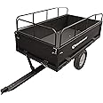 Amazon.com : Strongway Steel ATV Trailer - 1200-Lb. Capacity, 17 Cu. Ft ...