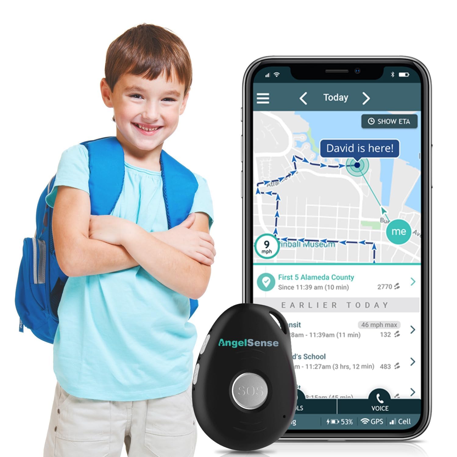 Mua AngelSense Personal GPS Tracker for Kids, Teen, Autism, Special ...
