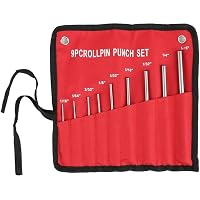 Roll Pin Punch Set, 9pcs Durable Steel Long Pin Punch Set Small Pin ...