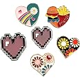 Amazon.com: Cute Enamel Pin Set Lapel Pins Brooches Cartoon Brooch ...