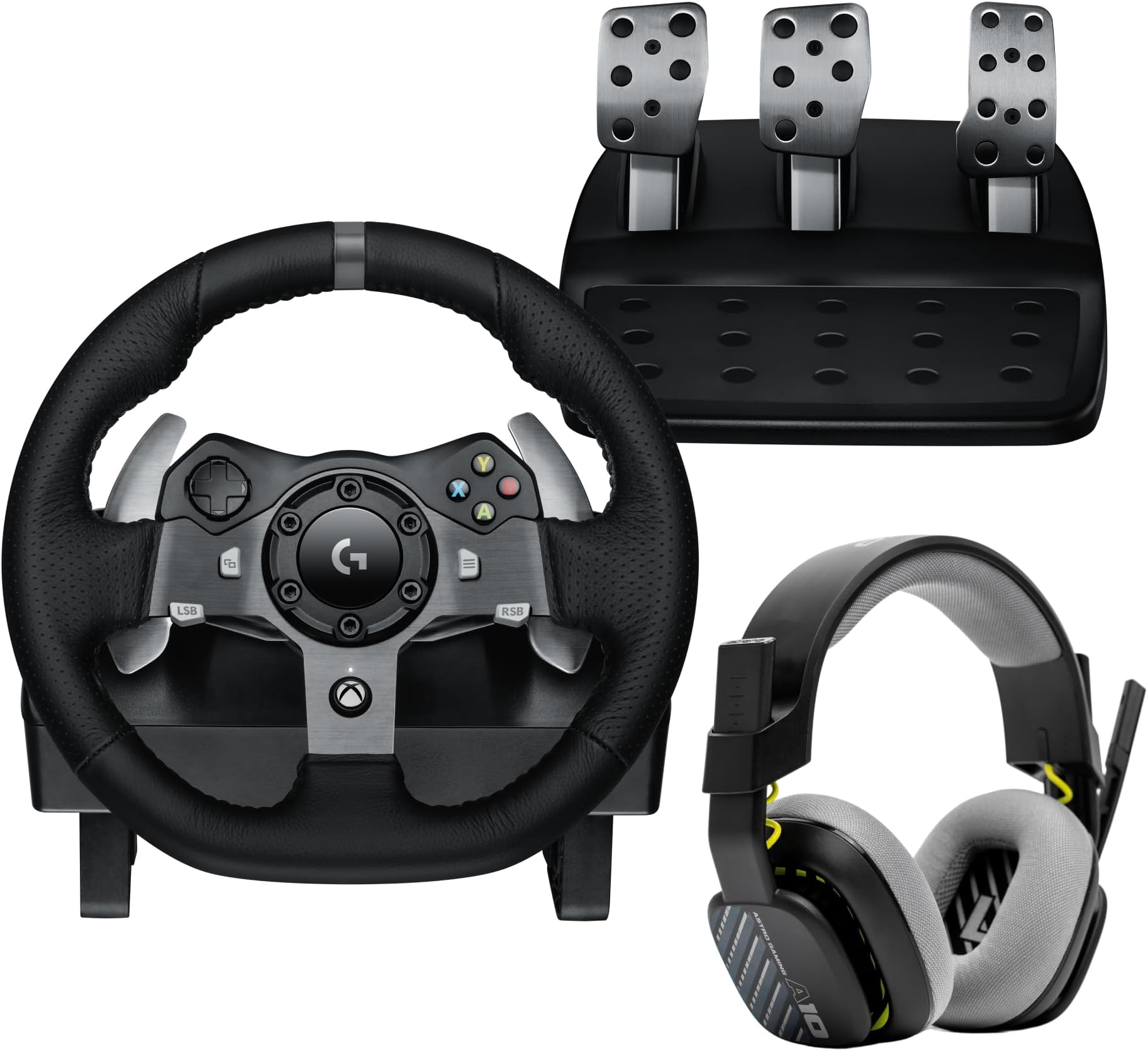 Logitech G920 Driving Force Racing Wheel and Pedals, Force Feedback ...