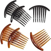 Amazon.com : Honbay 6PCS Plastic 7 Tooth French Twist Combs Hair Side ...
