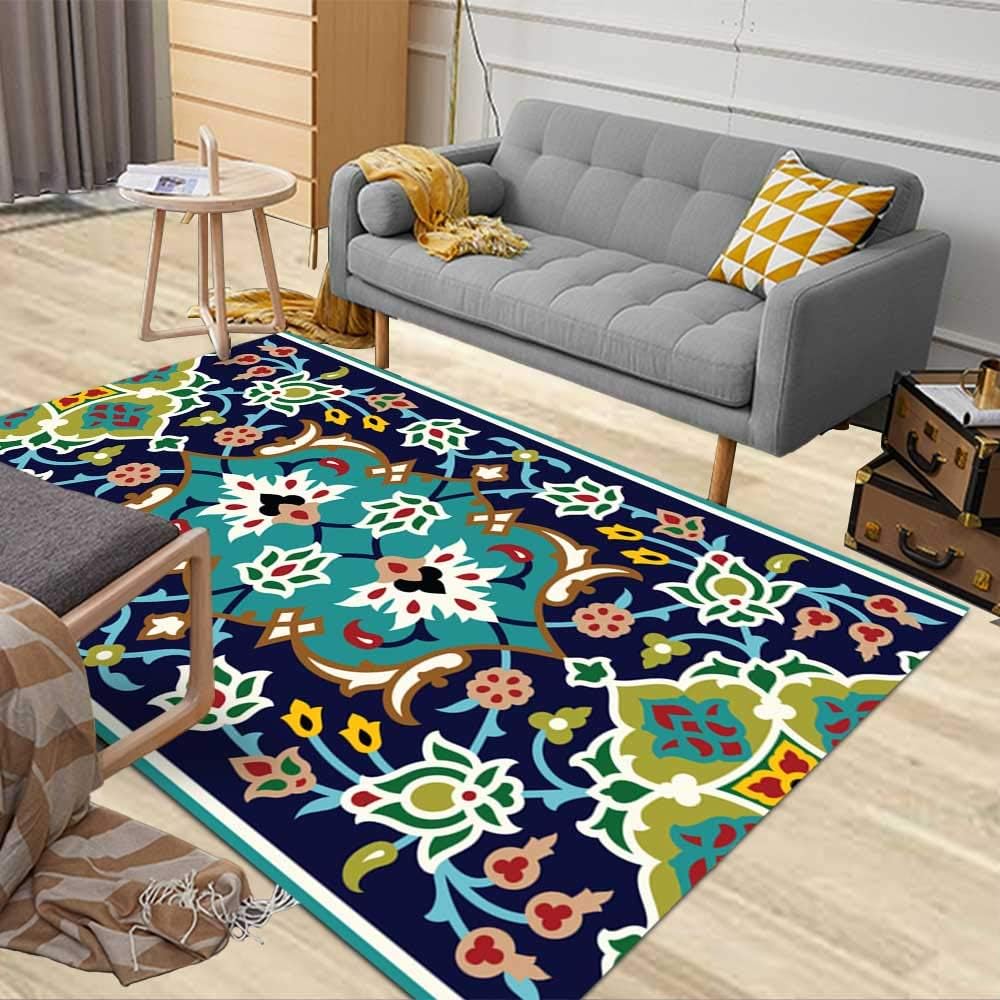 Amazon.com: Farmhouse Area Rug, Dethel 5X7 Rectangle Area Rug Dorm Area ...