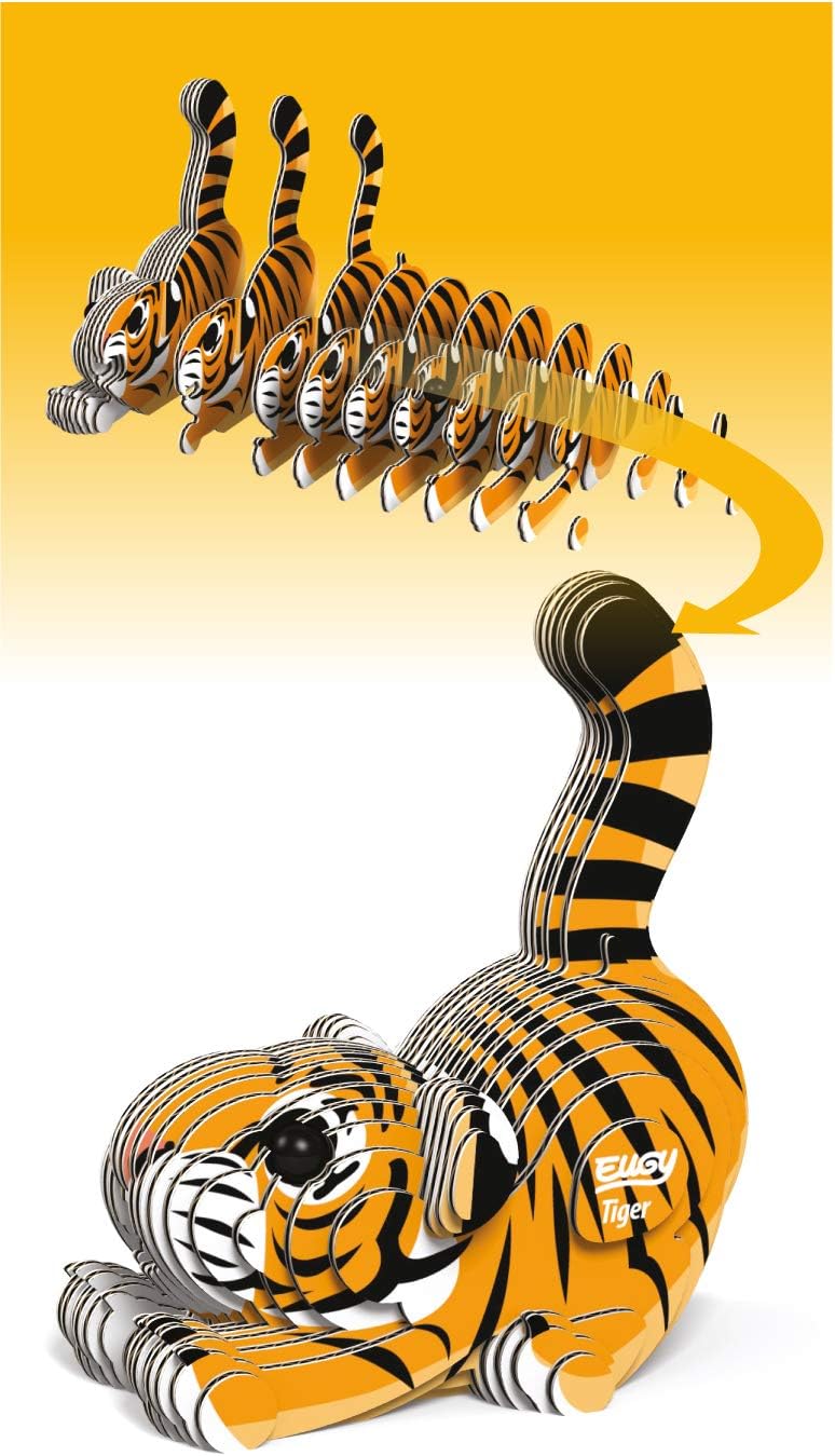 EUGY 3D Tiger Model, Craft Kit – BigaMart