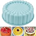 Amazon.com: Alimat PluS Silicone Cake Pan 9 Inch, Round Fluted Cake Mold, Tube Cake Pan Silicone ...