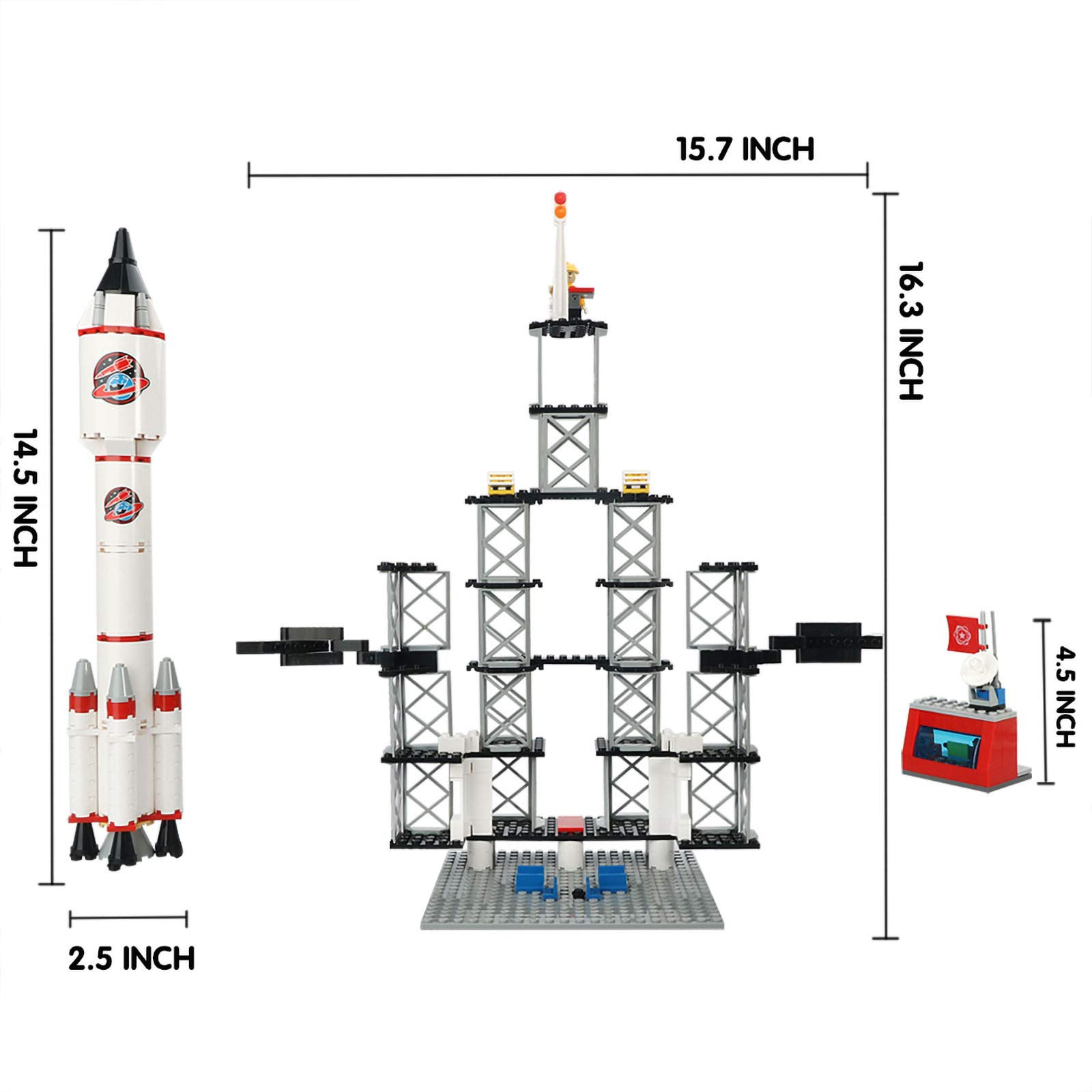 Mua BRICK STORY Rocket Launch Center Space Explorer Building Kit Space ...