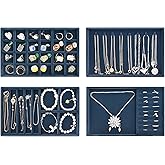 Amazon.com: Glenor Co Earring Organizer Tray - 4 Stackable Trays with ...