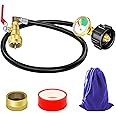 Amazon.com : FANOVO Upgraded Propane Refill Adapter Hose, 36" Propane Extension Refill Hose with ...