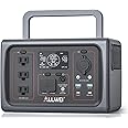 Amazon.com : ALLWEI Portable Power Station 500W(Surge 1000W), 512Wh LiFePO4 Battery, Solar ...