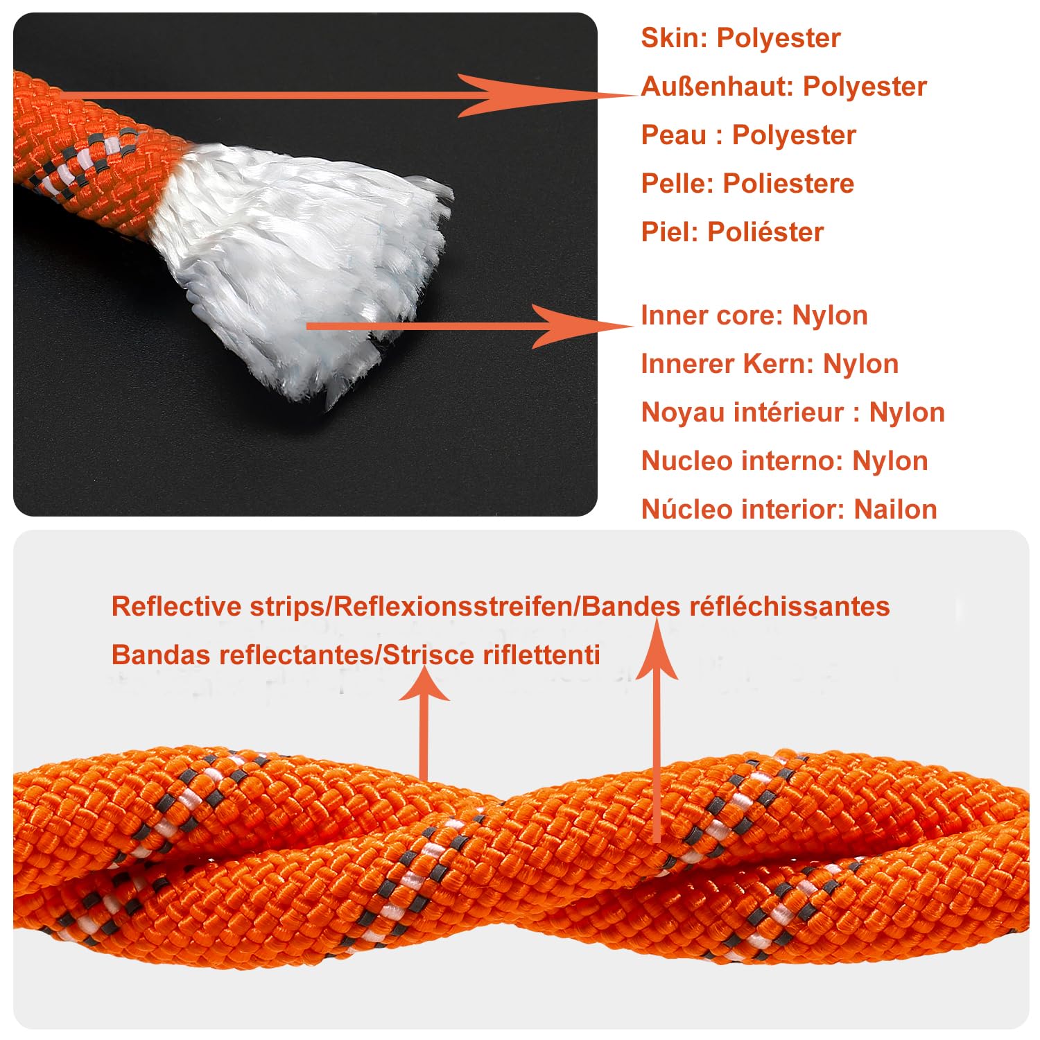 Mua 3/8 in (10mm) x 16 ft (5Meter) Rope Climbing Rope Marine Rope ...