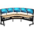 Amazon.com: VERSADESK® Foundry Bench 80" x 80" Extra Wide L-Shaped ...