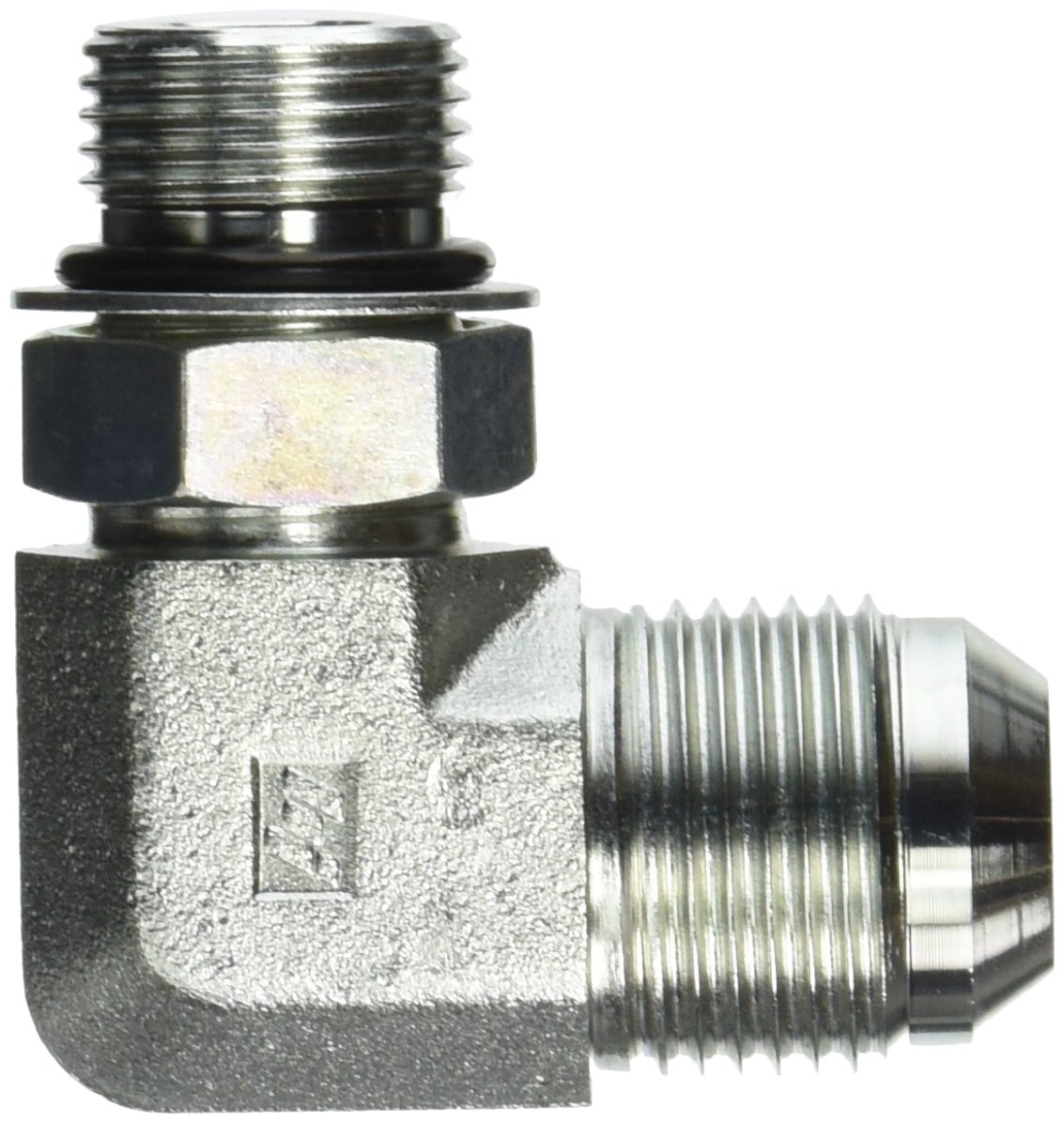 Brennan Industries 6801-06-12-NWO-FG Forged Steel 90 Degree Elbow Tube Fitting 3/8 Male JIC x 3/ ...