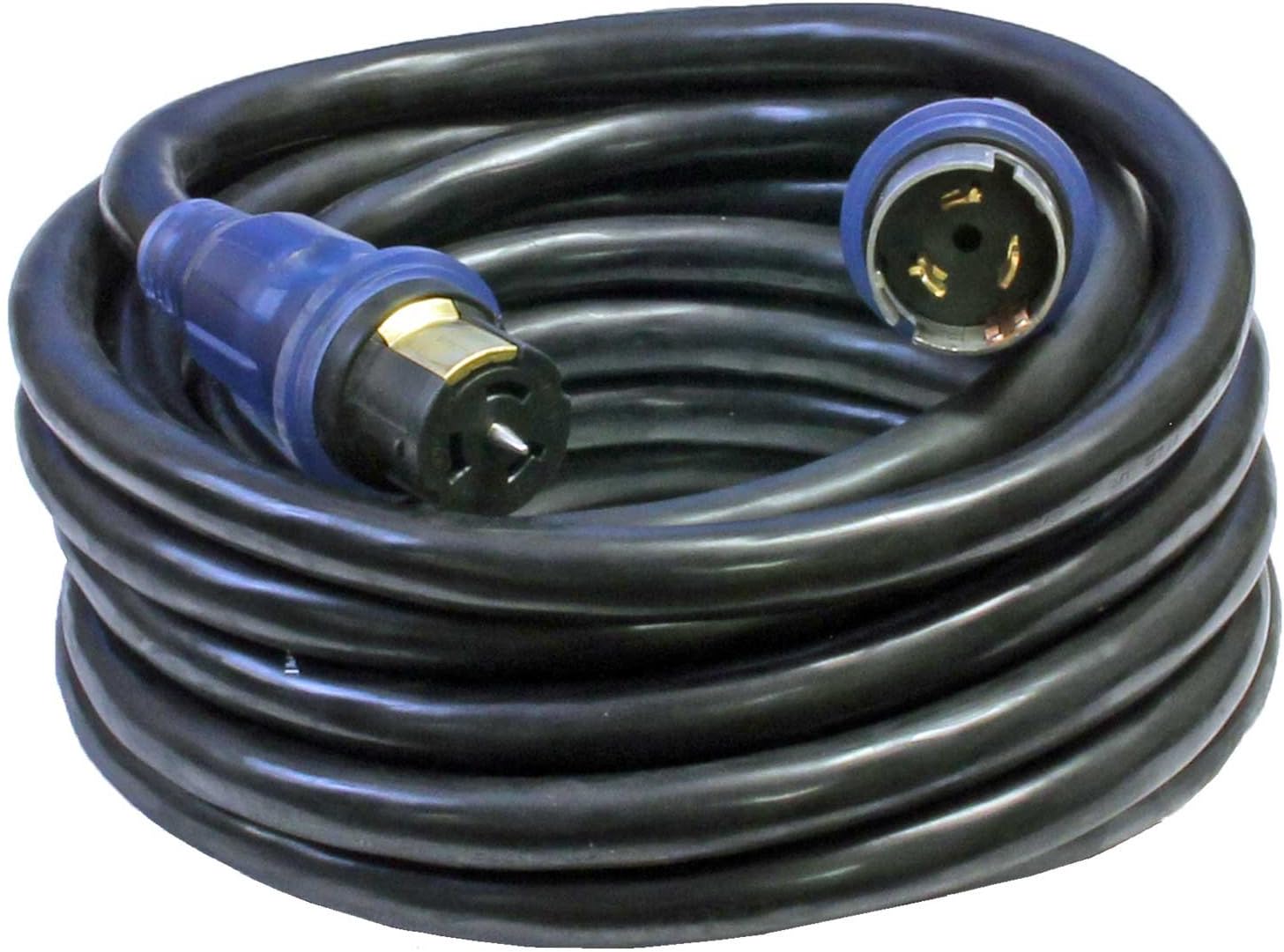 100-Foot 6/3-8/1 50A-125/250V Lighted Spider Box Cord with Ground ...