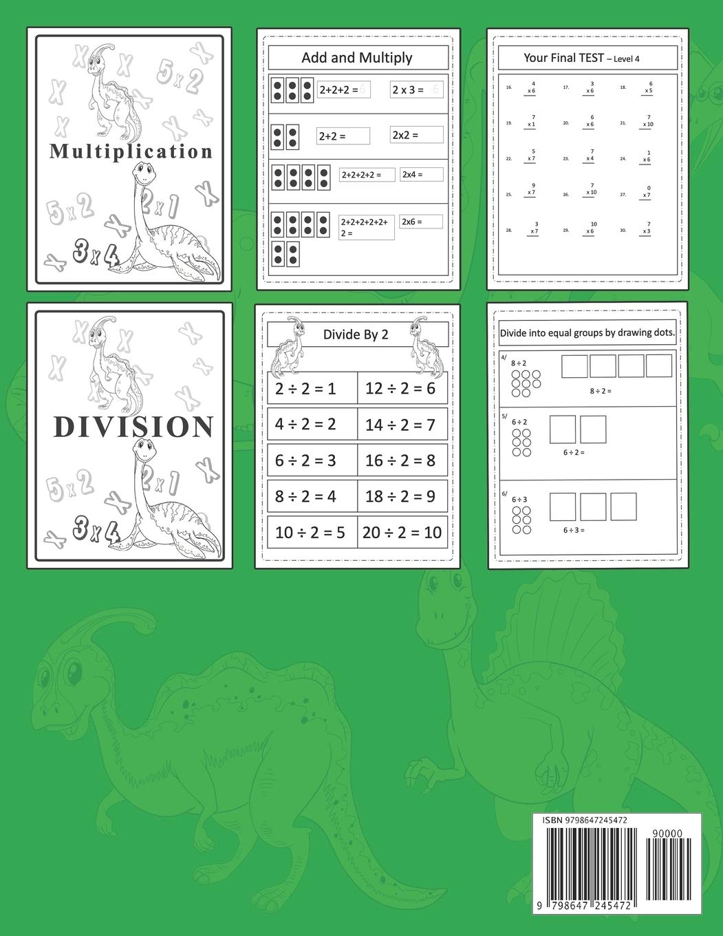 Mua Multiplication and Division Math Workbook, Learn with Dinosaurs ...