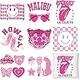 Amazon.com: Whaline 8 Sheet Preppy Heat Transfer Vinyl Stickers Hot ...