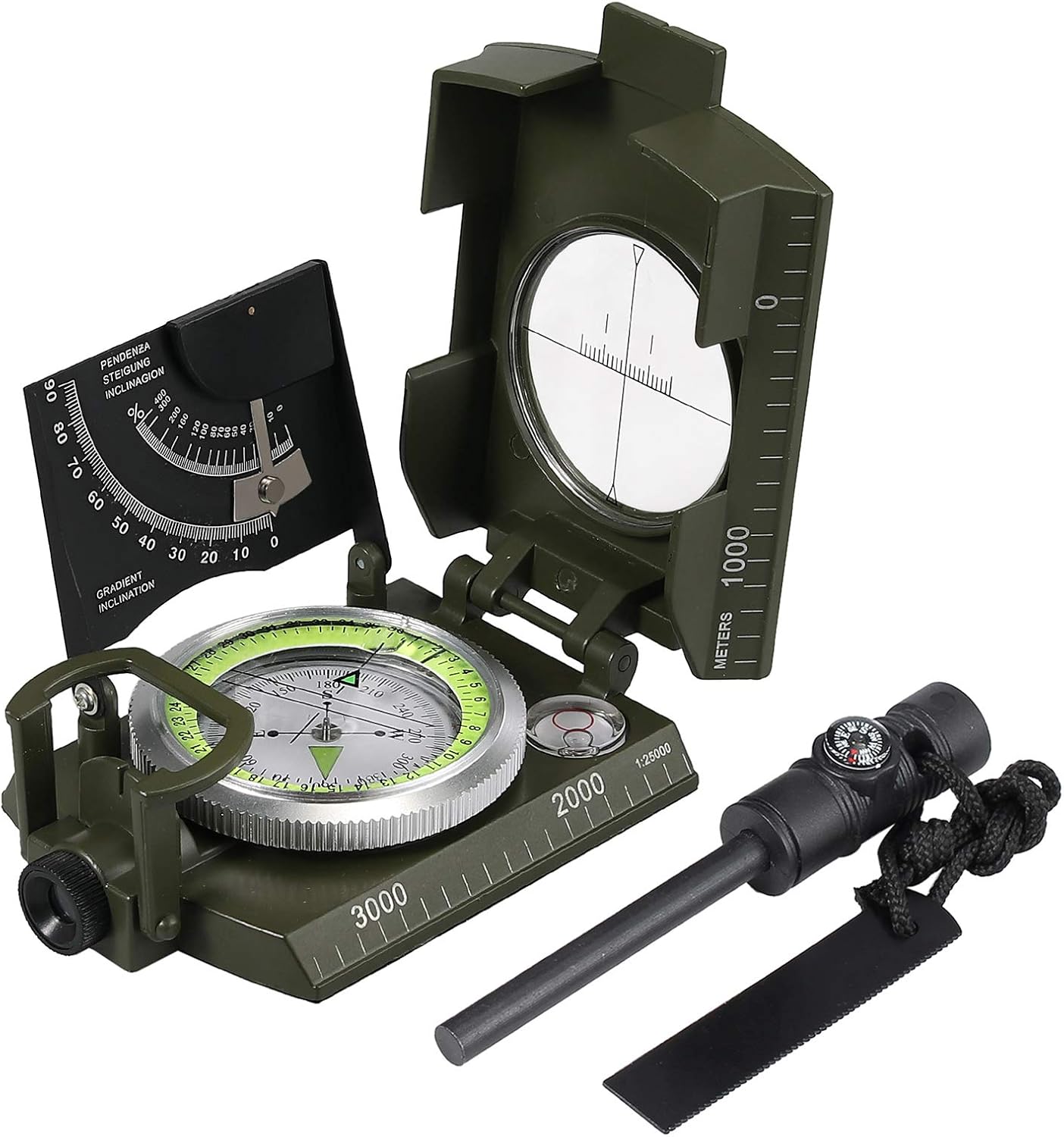 Amazon.com : Proster IP65 Compass with Sighting Clinometer Military ...