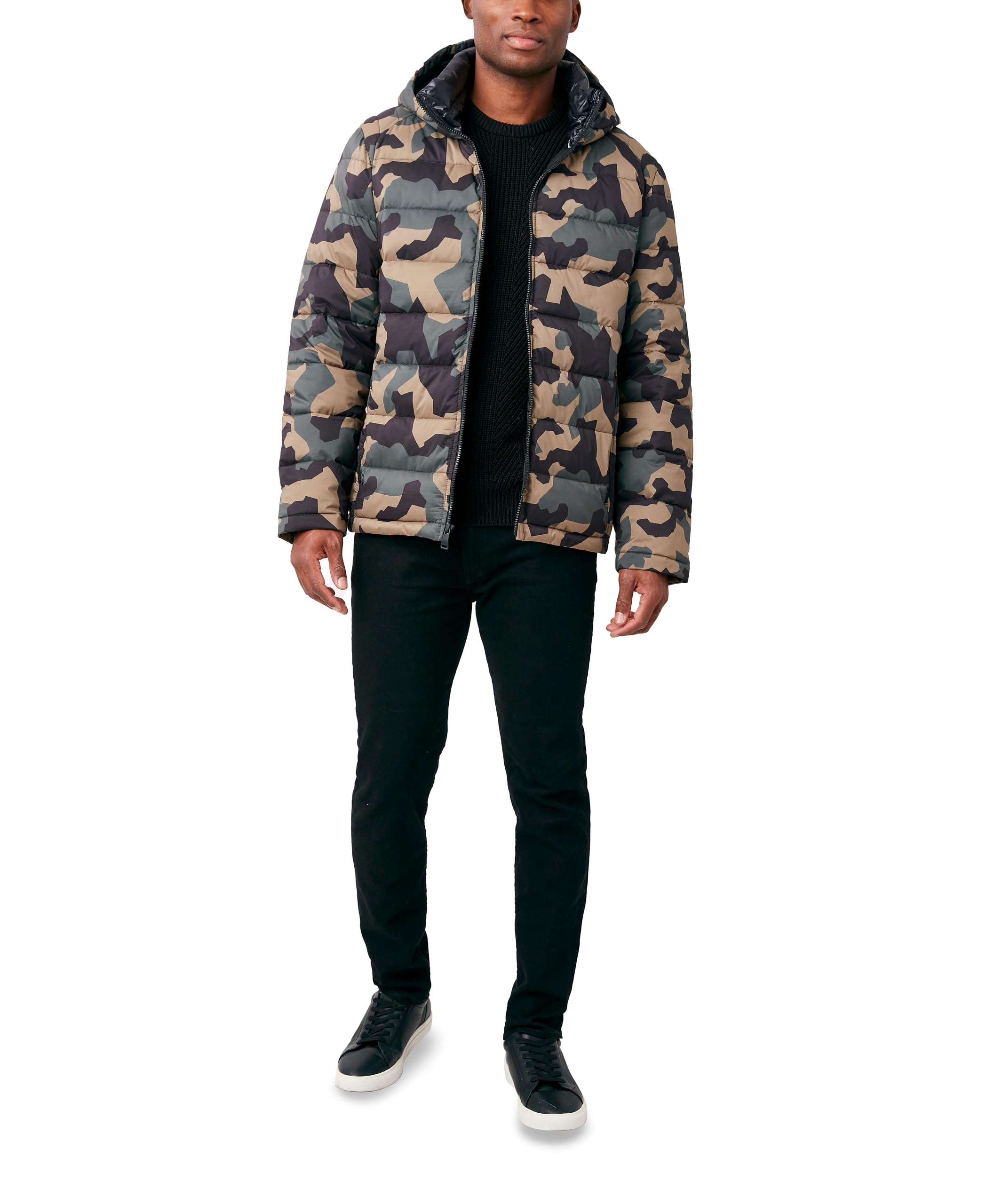 Mua HFX Men's Lightweight Puffer Jacket with Hood, Water and Wind ...