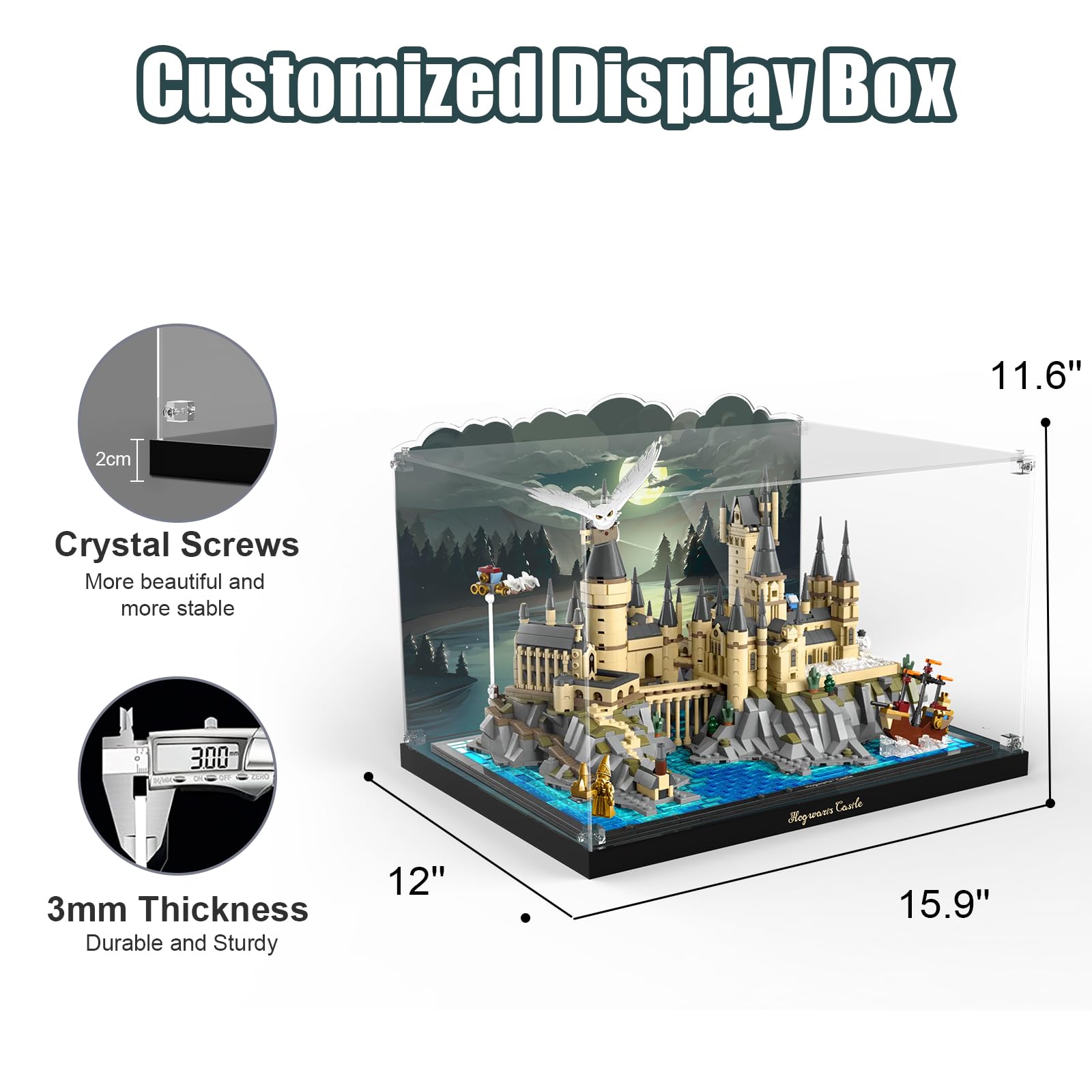 Mua Acrylic Display Case for Lego Harry Potter Hogwarts Castle and ...