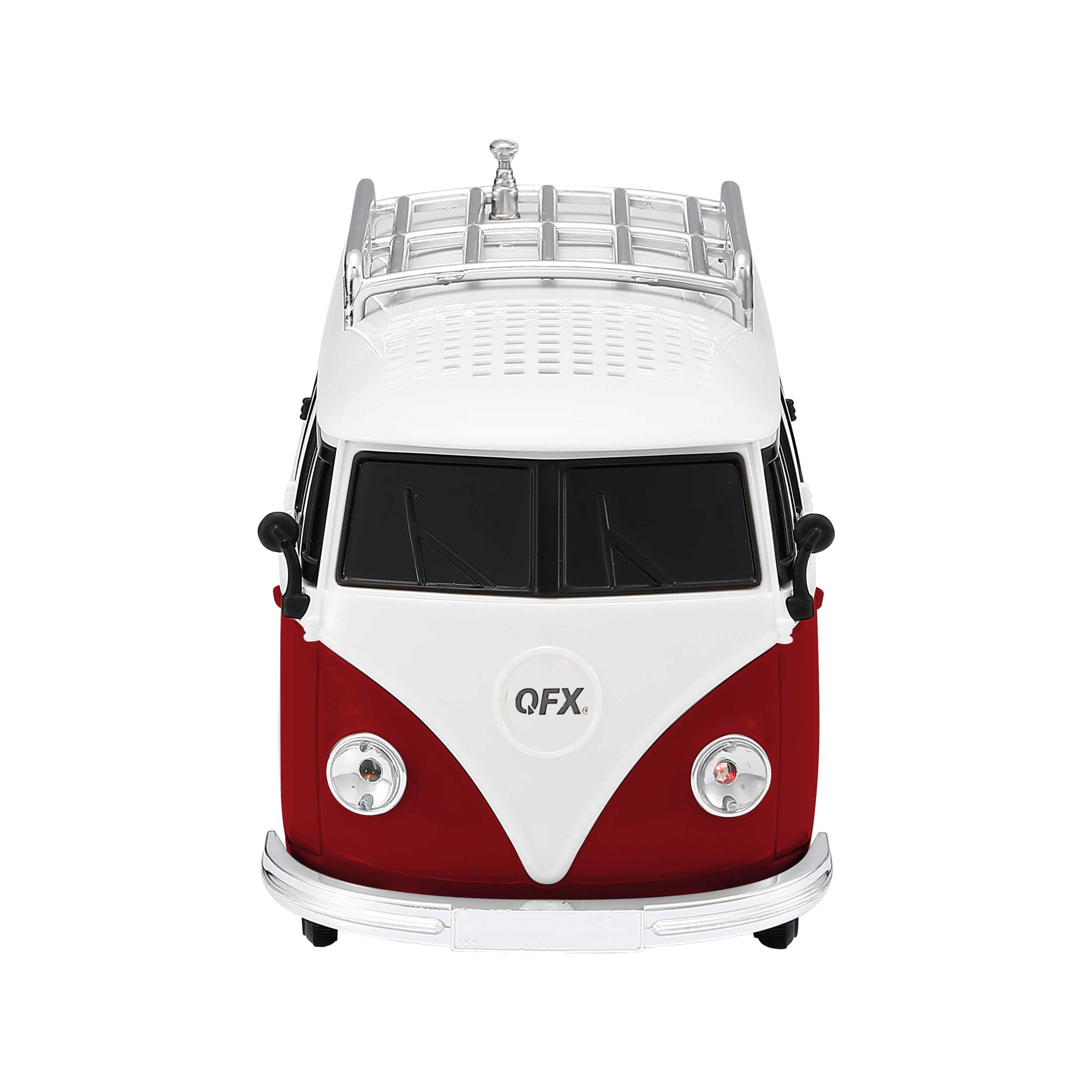 QFX Bluetooth 1961 Retro Mini Bus Speaker, 2-Inch Speaker, Hands-Free ...