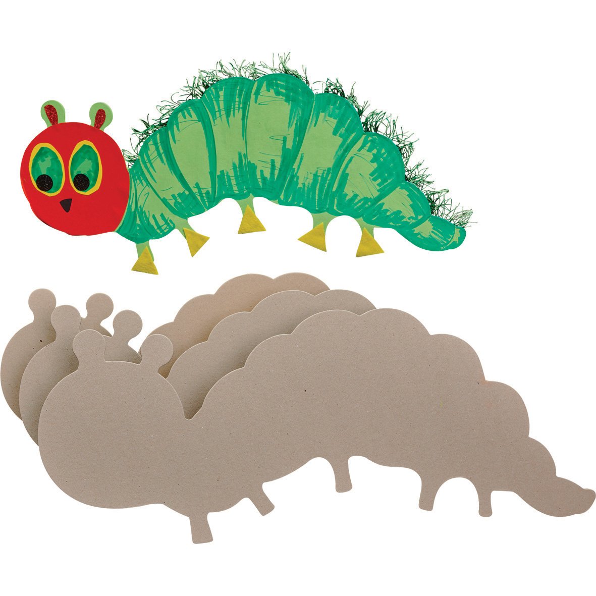 Springboard Giant Display Sturdy Greyboard Caterpillar Shapes (Pack of ...