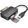 Amazon.com: Compact Flash Card Reader, Multi Memory Card 4-in-1 Simultaneous Reading 5Gbps Data ...