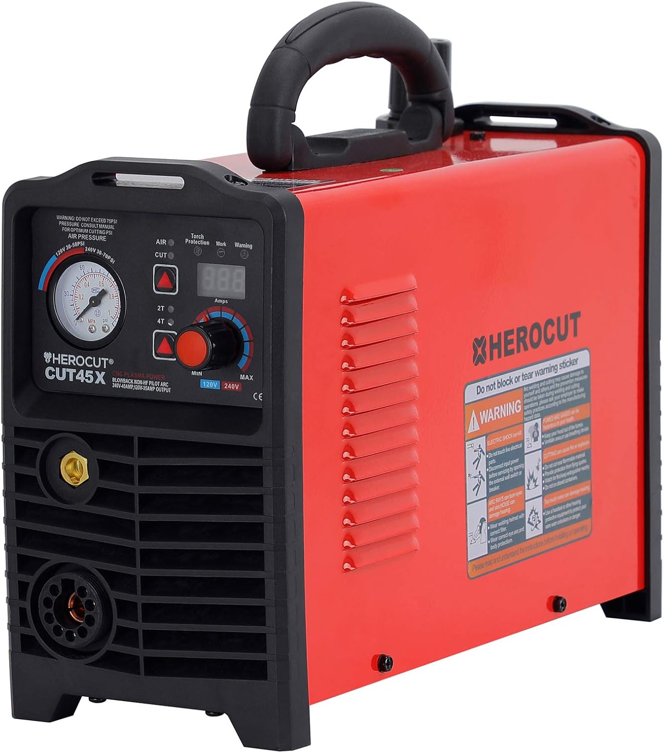 HeroCut 120/240v CUT45X CNC Plasma Cutter Non-HF Pilot Arc Blowback Arc ...