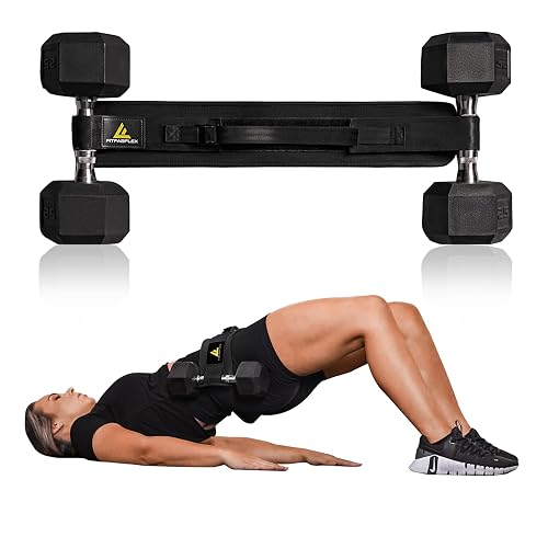 FITFABFLEX Exercise Hip Thrust Belt for Weights, Glute Workout ...
