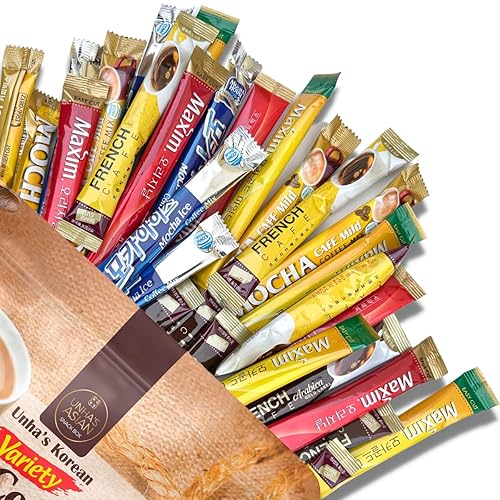Instant Coffee Mix Packets Single Serve - Korean Variety Coffee Sampler ...