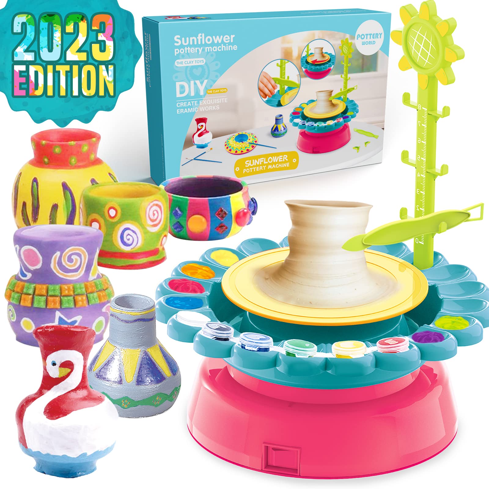 Mua Innofans Sunflower Pottery Wheel for Kids - Kids' Pottery Wheel Kit ...