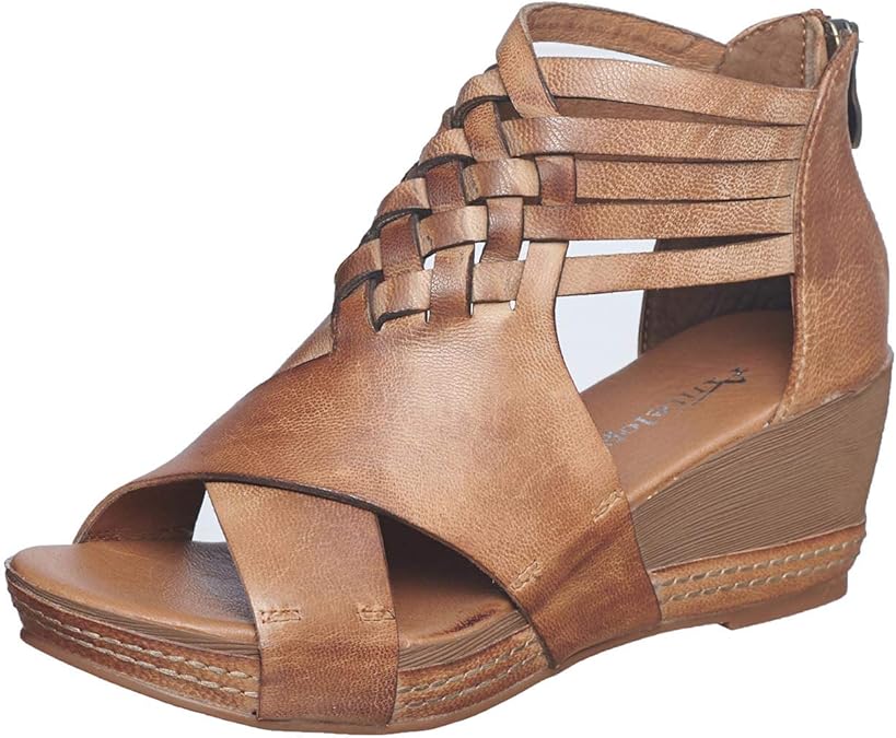 Amazon.com | Antelope Leather Women’s Wedge Sandals 462 Tavi, Ultra ...