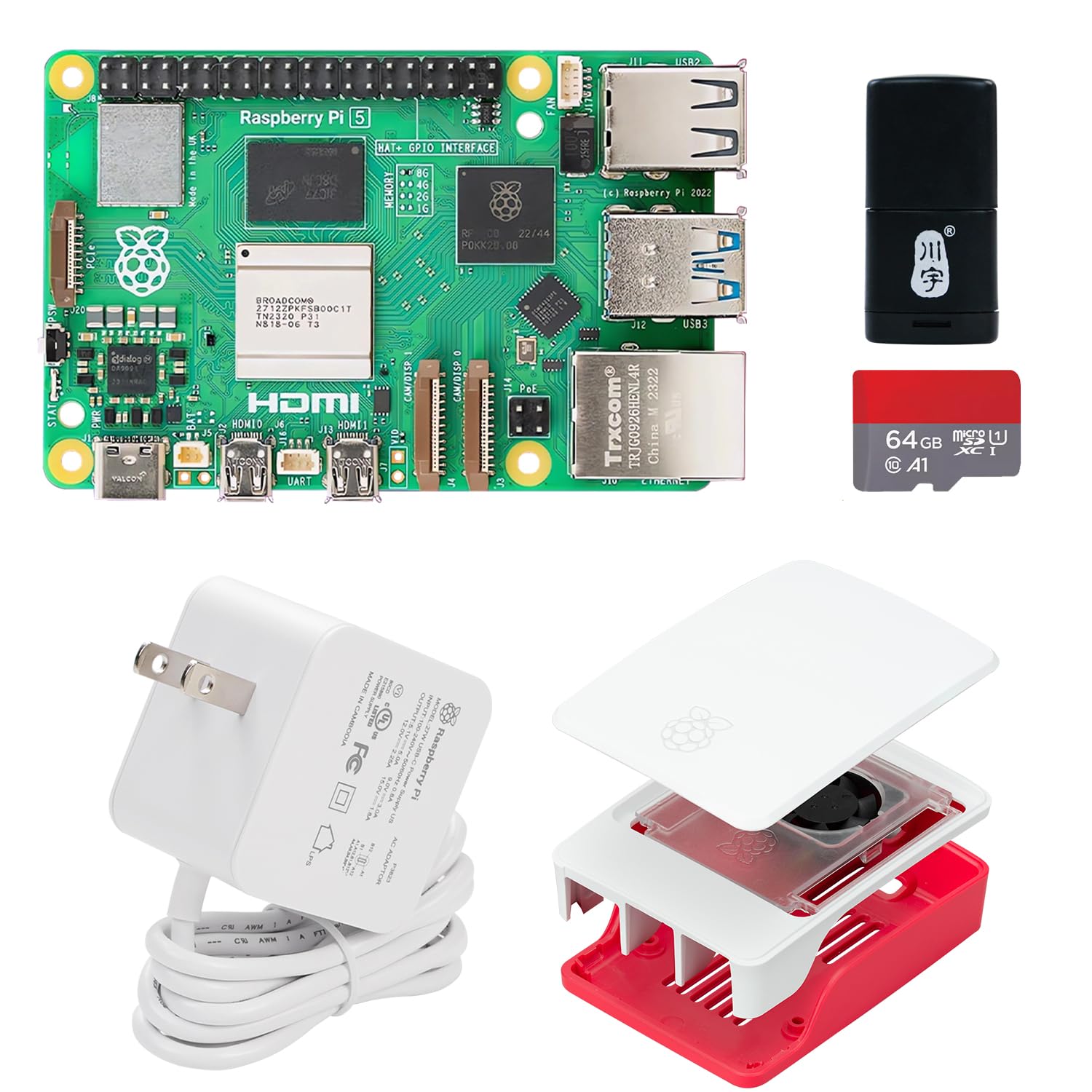 Mua Yahboom Raspberry Pi 5 8GB RAM Development Kit + Case + Raspberry ...