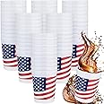 Amazon.com: 64 Pieces Patriotic Plastic Cups American Flag Cups Stadium ...