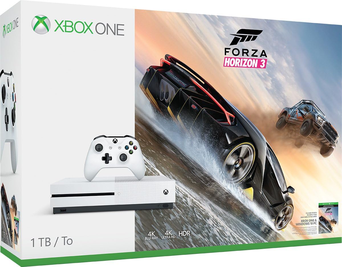Xbox One S 1TB Console - Forza Horizon 3 Bundle - Bundle Edition: Xbox ...