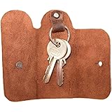 Hide & Drink, Leather Double Snap Key Holder, Key Ring Organizer ...